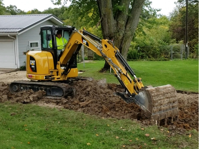 Аренда Полсмены Миди экскаватора CAT 305C CR (4 часа) Киев и область